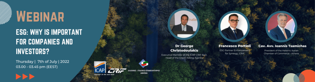 Webinar #ESGevaluation - ICAP CRIF